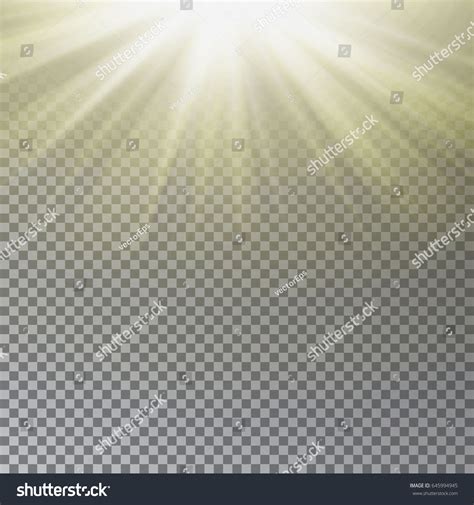 Sun Light Vector Rays Effect Isolated Stock Vector Royalty Free 645994945 Shutterstock