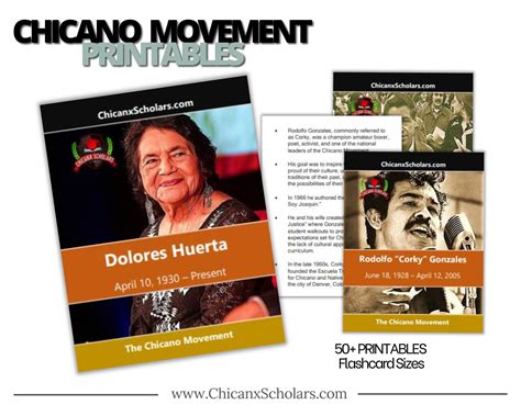 50 Chicano Movement Cards Quiz And Answer Key Included Cesar Chavez