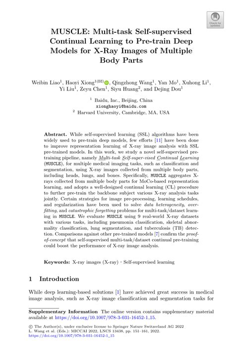 Pdf Muscle Multi Task Self Supervised Continual Learning To Pre