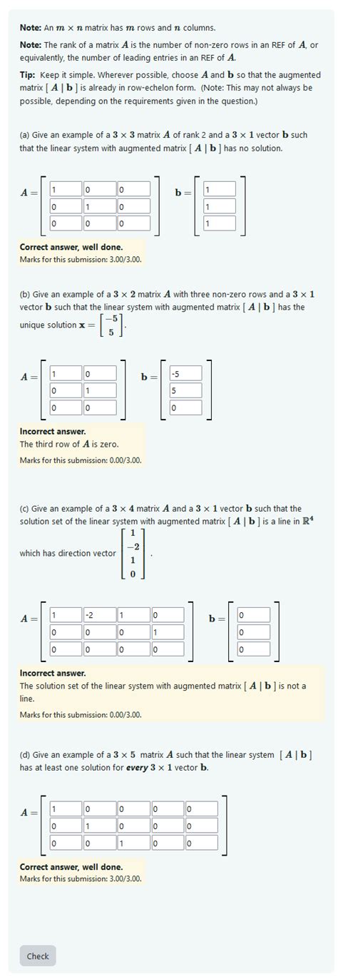 Solved Note An M×n ﻿matrix Has M ﻿rows And N ﻿columnsnote