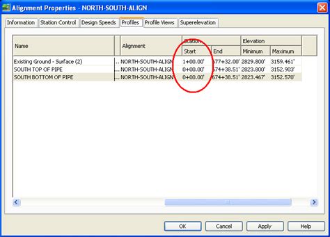 Design Profile Stationing Autodesk Community