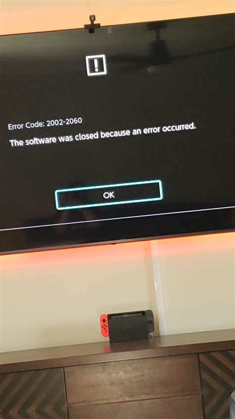 Nintendo Switch The Software Was Closed Because An Error Occurred Help Please R Gemsofwar