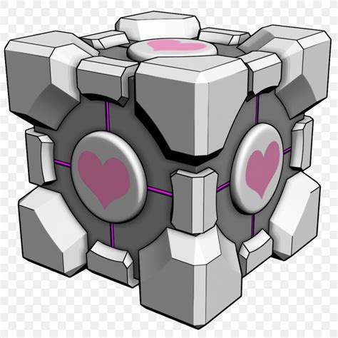 Portal 2 Cube Art Sticker Png 1080x1080px 3d Modeling Portal Art