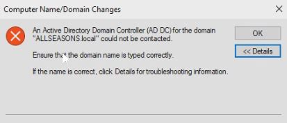 Solved Cannot Join Windows Domain From A Windows 10 Pro Workstation Experts Exchange