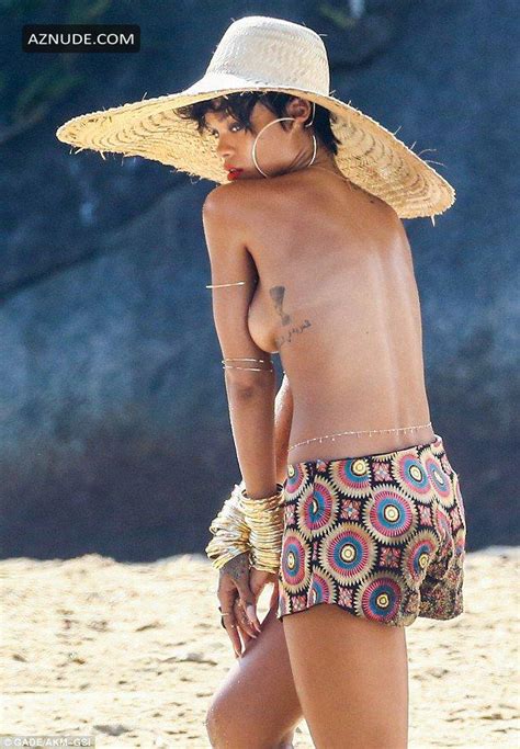 Rihanna Topless For Vogue Brazil By Mariano Vivanco In Angra Dos Reis