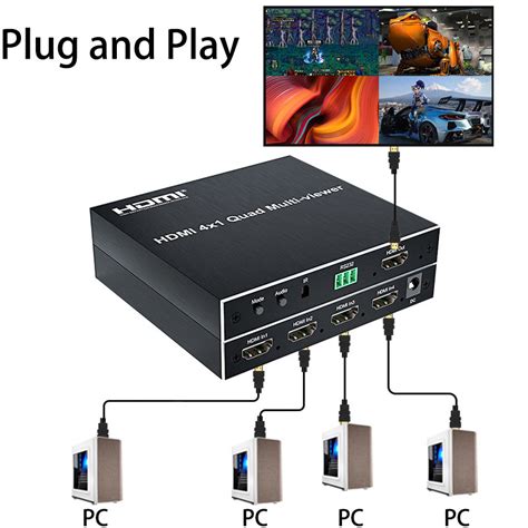 4x1 Hdmi Quad Screen Multiviewer 1080p 4 In 1 Out Hdmi Multi Viewer