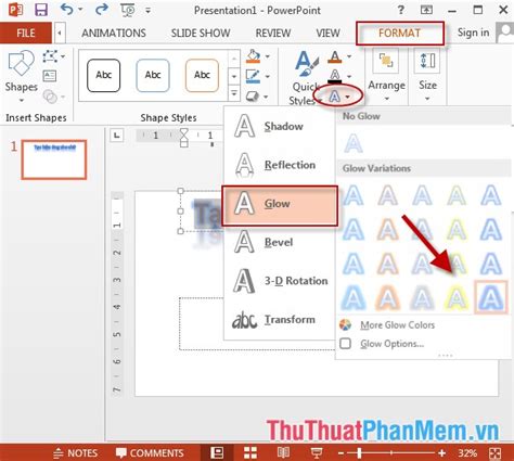 Create Effects For Text In PowerPoint