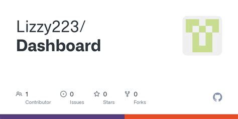 Github Lizzy Dashboard