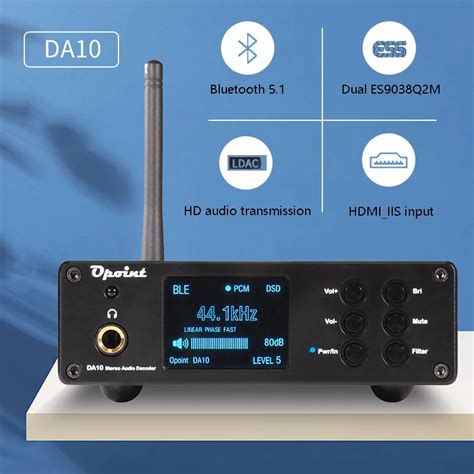 High End Dual Es9038q2m Audio Decoder Unterst Tzt Dsd512 Verlustfreie Decodierung Bluetooth 5 1
