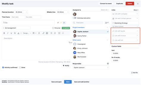 Calendar And Task Settings Scoro Help Center