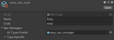 NPC Type Unity RTS Engine Documentation