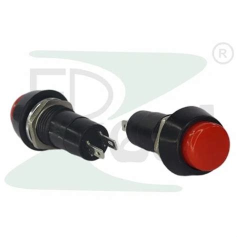 Push Button Switch PB11C02 Without Lock 2 Pin Red At 4 50 Piece Push Button Switches In New
