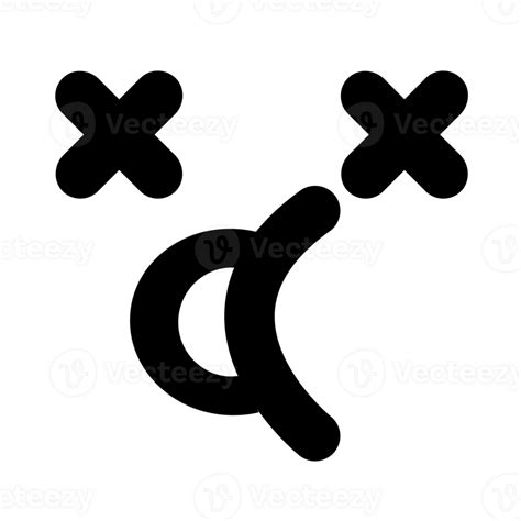 Cute Dead Face Icon 39927921 Png