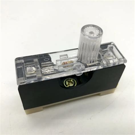 35mm Din Rail 6x30mm Glass Fuse Holder Single Guide Fuse Box With 10a Fuse In Fuses From Home