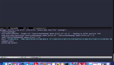 在 Mac 上用 Emacs 提示 Cannot Open Load File Package Emacs General