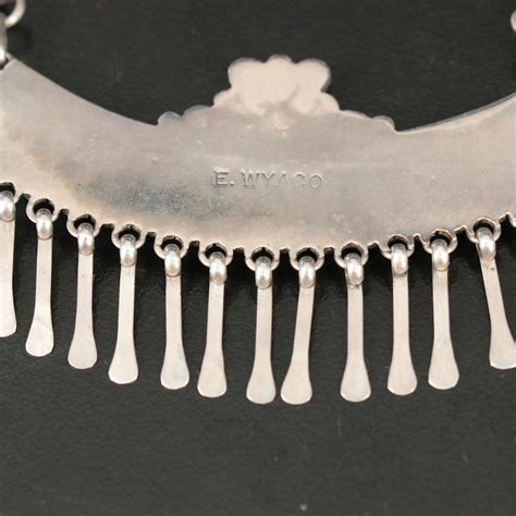 Zuni Elanda Wyaco Sterling Turquoise Necklace And Earring Set