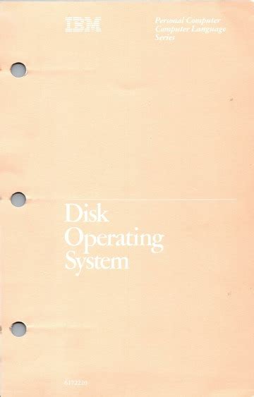 IBM Disk Operating System V1 0 IBM Free Download Borrow And Streaming Internet Archive