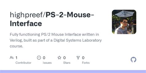 Github Highpreefps 2 Mouse Interface Fully Functioning Ps2 Mouse