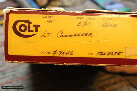 Colt Commander Lew Horton Lt Commander