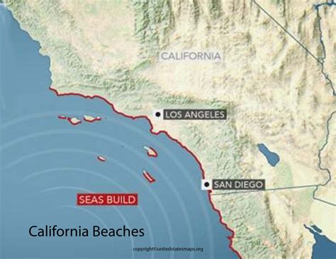 California Beaches Map Map Of California Beaches