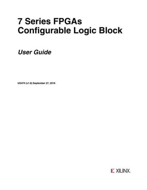 7 Series Fpgas Configurable Logic Blockuser Guide Unit 5pdf
