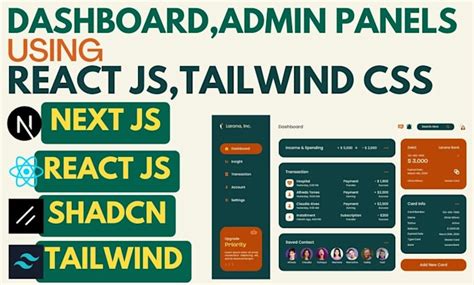 Create Dashboard Using React Jsnext Jstailwind Css By Showmiksadman Fiverr