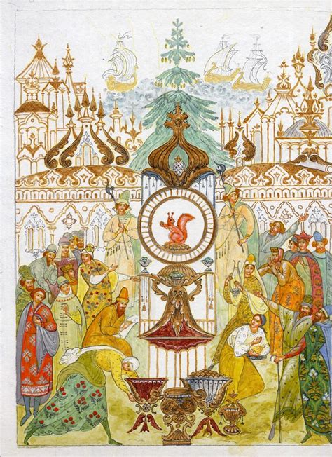 сказка о царе салтане Иллюстрации арт Сказки Картины