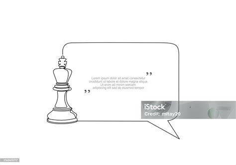 여왕 체스 말 말풍선의 연속적인 한 줄 그리기 흰색 배경에 유행 한 라인 아트 벡터입니다 벡터 일러스트 레이 션입니다 0명에 대한 스톡 벡터 아트 및 기타 이미지 Istock