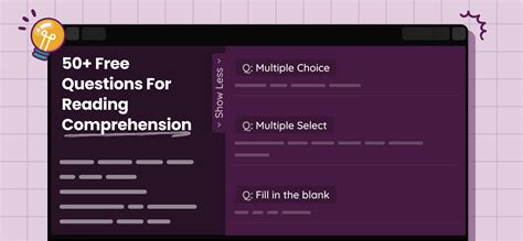 50 Free Questions For Reading Comprehension Worksheets Library