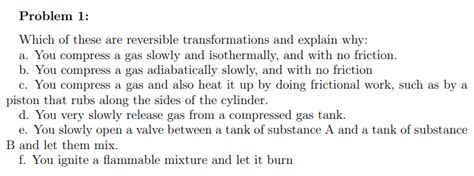 Solved Problem 1 Which Of These Are Reversible