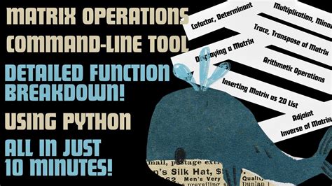 🔢 Mastering Matrix Operations In Python Flowcharts And Code Explained 🐍 Youtube