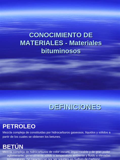 Materiales Bituminosos Unidad 3 A Pdf Petróleo Viscosidad