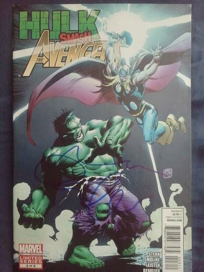 My Copy Of Hulk Smash The Avengers 3 Signed By Ma Tumbex