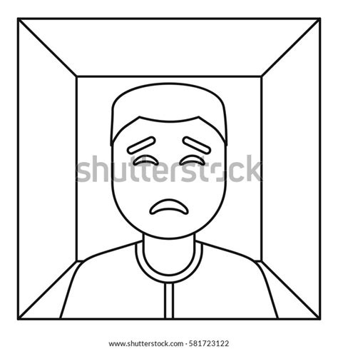 Man Box Icon Outline Illustration Man Stock Vector Royalty Free 581723122 Shutterstock