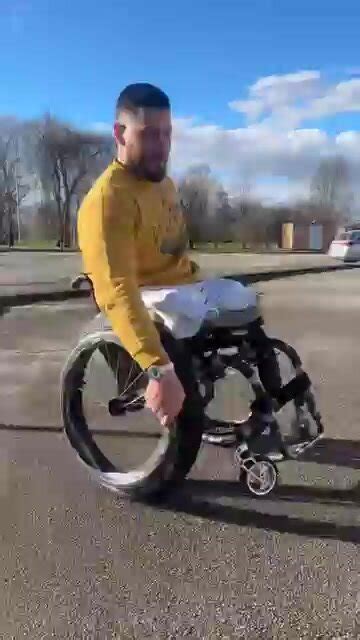Dak Amputee Man Showing Wheelchair S Dak Amputee Man Showing Wheelchair S