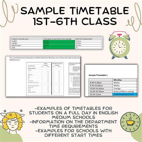 Timetables Teaching Plans Ireland