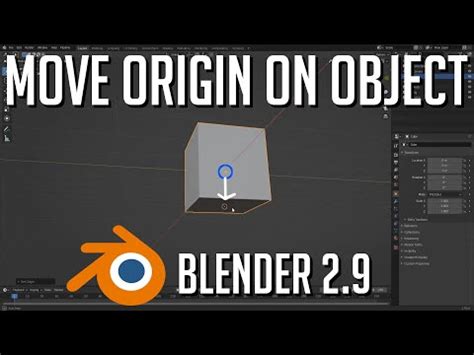 How To Quickly Set Object Origin In Blender 2 9 Tutorial YouTube Blender Tutorial Blender
