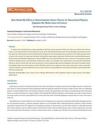 HOW BUTTERFLY EFFECT OR DETERMINISTIC CHAOS THEORY IN THEORETICAL