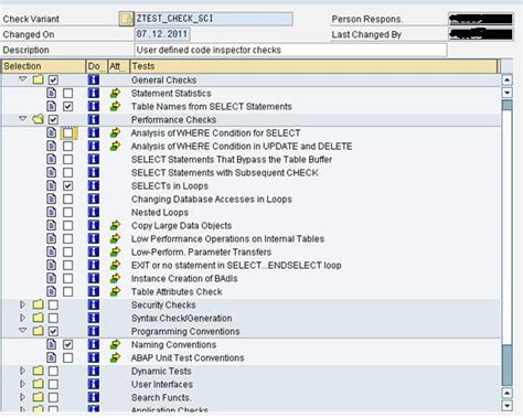 sap abap central creating code inspector check variant for client specific naming conventions