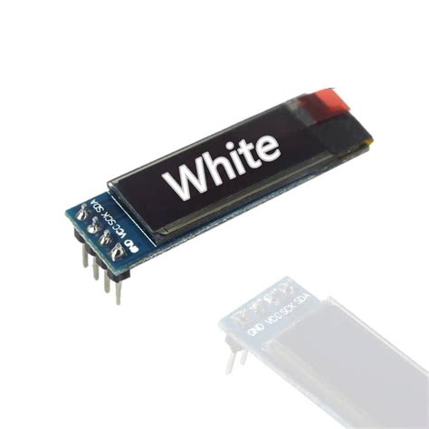 白色 091 英寸 12832 顏色 128x32 Oled Lcd Led 顯示模塊 091 Iic 通信 蝦皮購物