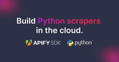 Run Your Scrapy Spiders At Scale In The Cloud With Apify Sdk For Python