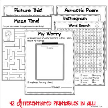 Ruby Finds A Worry Book Study By Teaching Literacy TpT