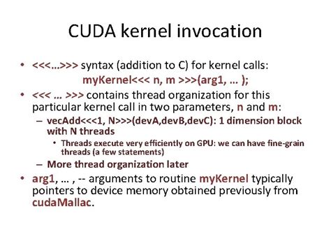 GPU Programming CUDA Acknowledgement The Lecture Materials Are