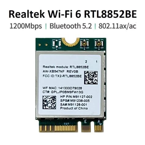 Jual Realtek Wifi 6 Rtl8852be Wireless Network Card Bt 5 M 2 Ngff Ax 8852be Shopee Indonesia