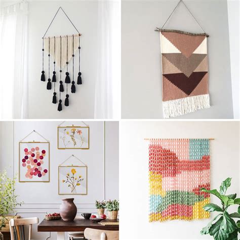 Handmade Wall Decor Ideas Gold And Pink Handmade Wall Hanging Rs 1000