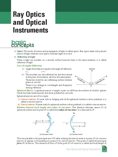 Ray Optics 2 Pdf Mirror Optics