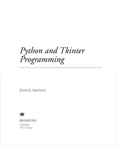 Solution Python And Tkinter Programming Pdfdrive Studypool