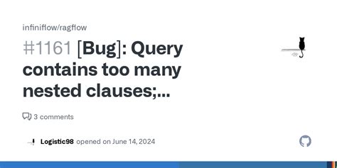 Bug Query Contains Too Many Nested Clauses Maxclausecount Is Set To
