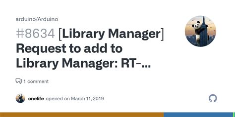 Library Manager Request To Add To Library Manager Rt Thread Library · Issue 8634 · Arduino