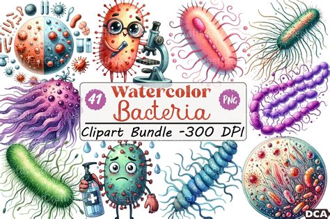 Bacteria Clipart Bundle